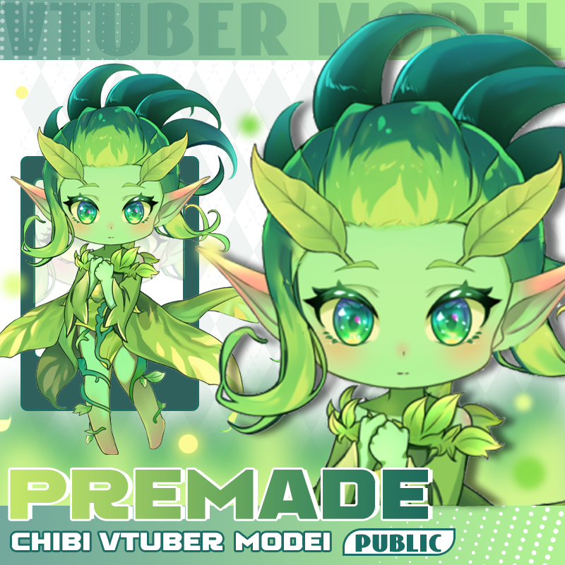 Premade Chibi VTuber Model-1 – NullasArt