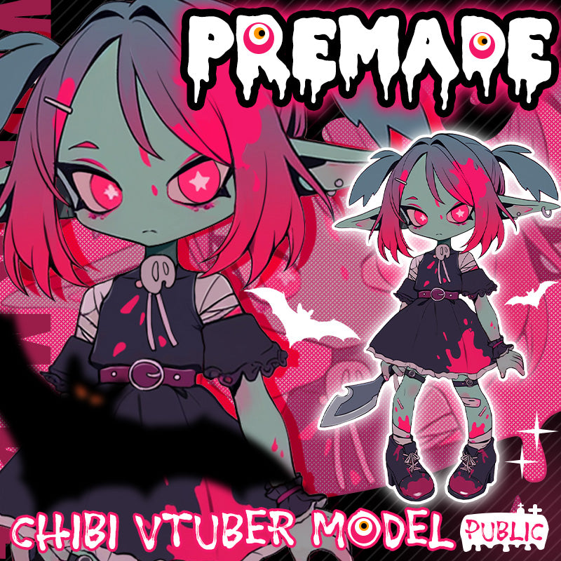 Premade Chibi VTuber Model-2 – NullasArt
